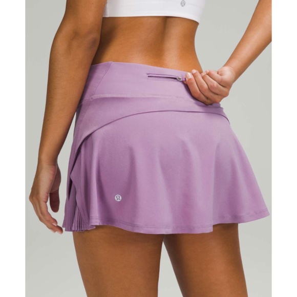 lululemon athletica | Skirts | Lululemon Play Off The Pleats Mid Rise Skirt Wisteria Purple Nwot ...